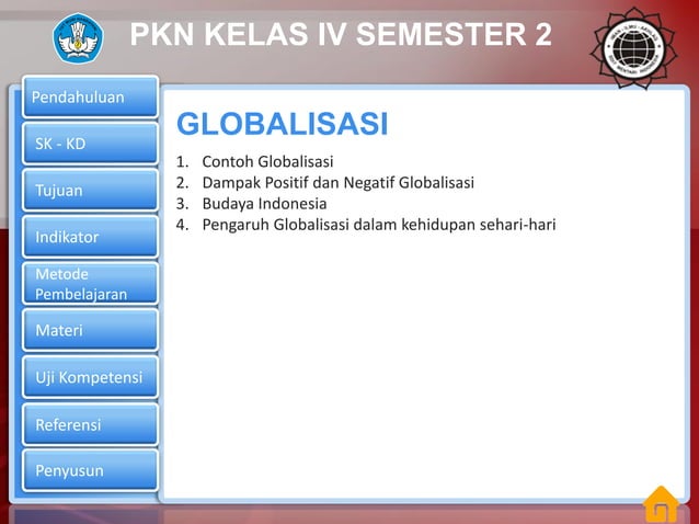 Materi pkn kelas 4 semester 2 globalisasi | PDF