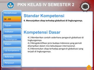 Materi pkn kelas 4 semester 2 globalisasi | PDF