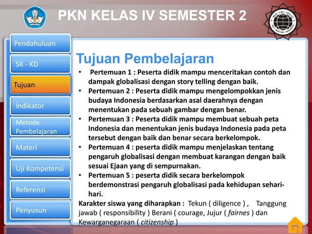 Materi pkn kelas 4 semester 2 globalisasi | PDF