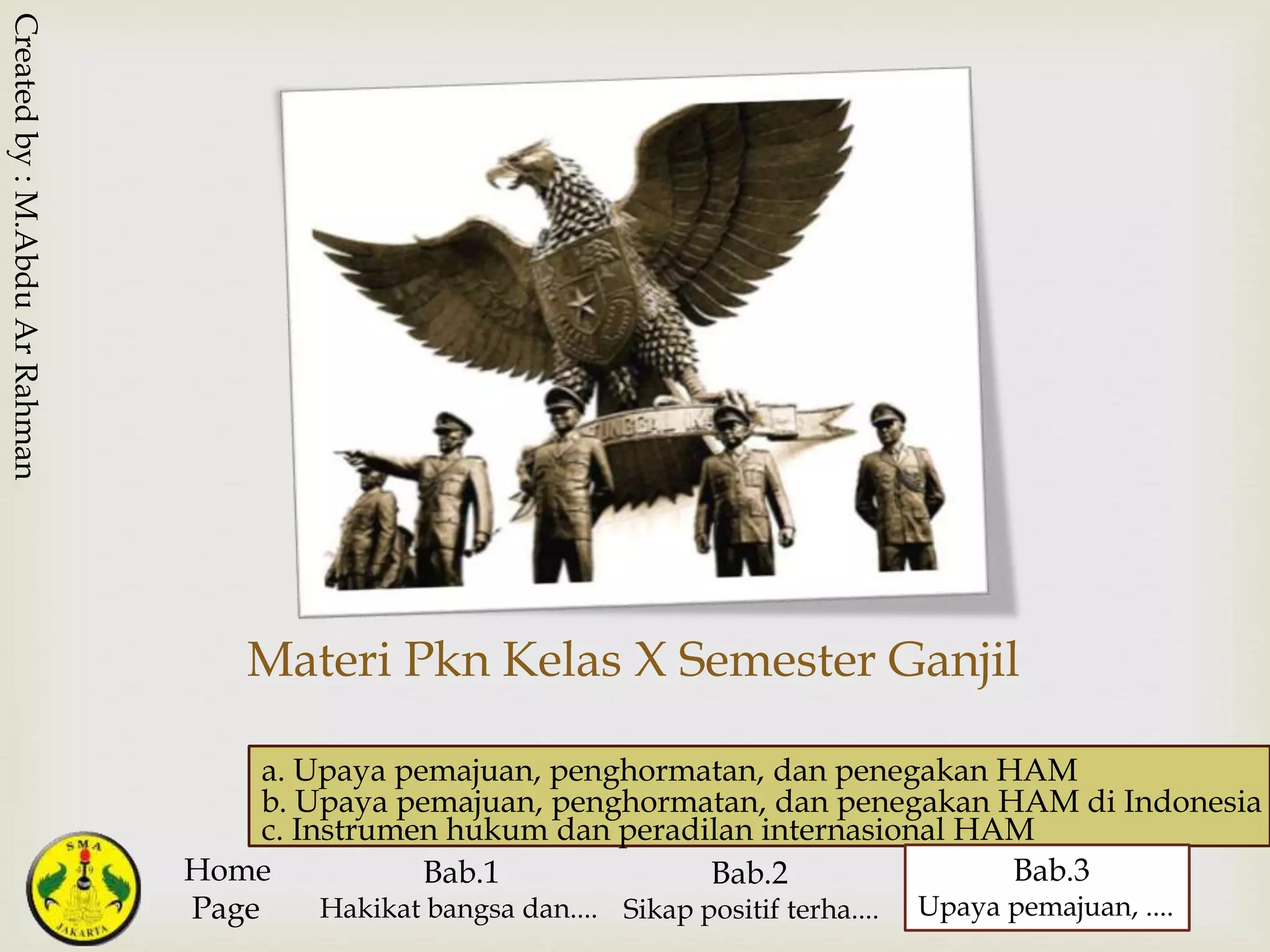 Materi pkn kelas x semester ganjil | PPT
