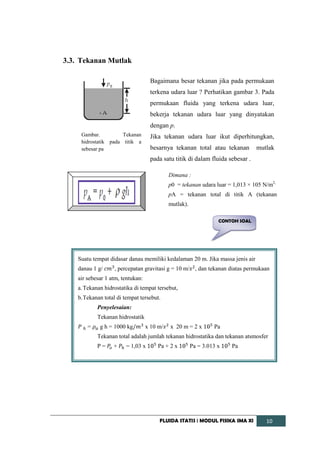 MODUL FLUIDA STATIS | DOCX