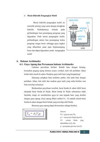 MODUL FLUIDA STATIS | DOCX