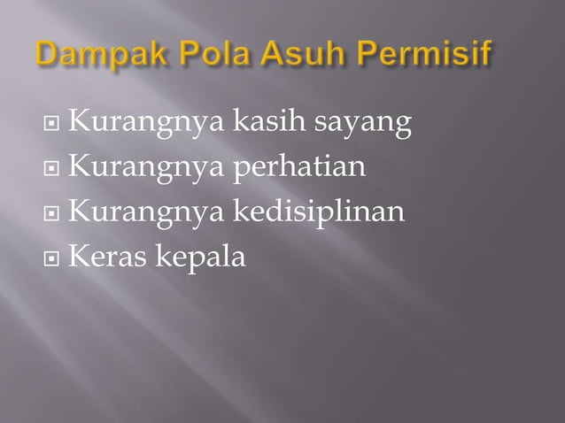 Materi pola asuh dalam pendidikan anak usia dini | PPTX