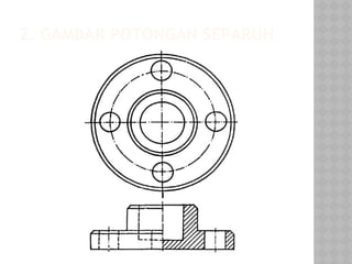 MATERI POTONGAN GAMBAR TEKNIK SMK KELAS X | PDF