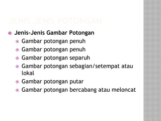 MATERI POTONGAN GAMBAR TEKNIK SMK KELAS X | PDF