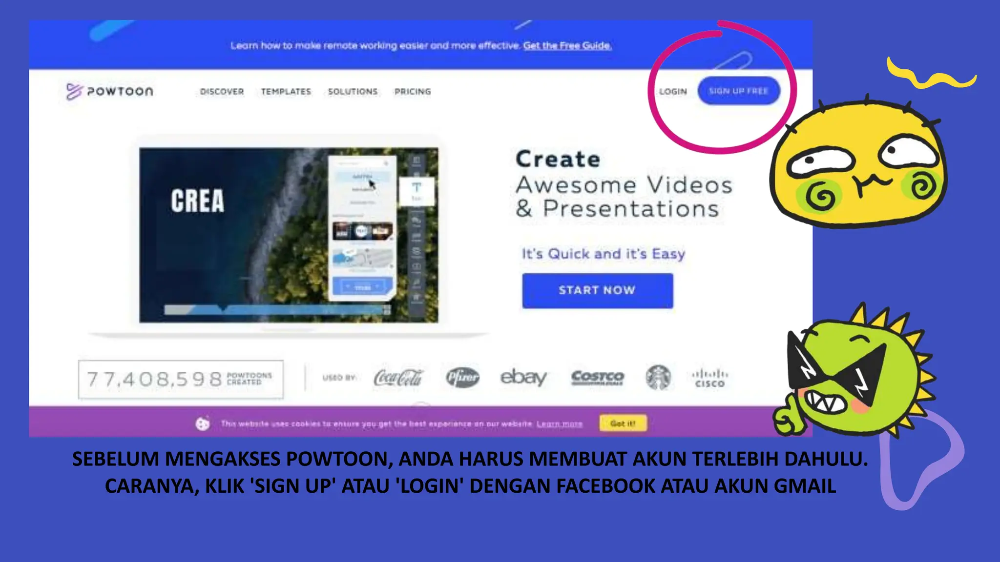 Membuat video pembelajaran interaktif dengan Powtoon | PPTX