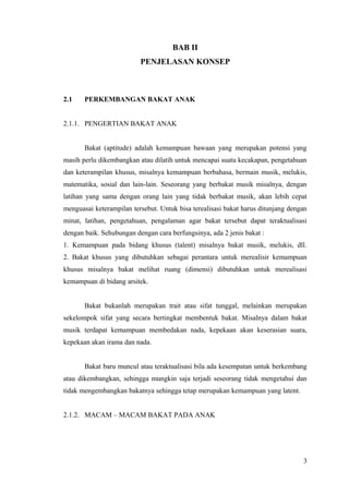 PERKEMBANGAN BAKAT ANAK DAN CARA PENGUKURANNYA | DOC