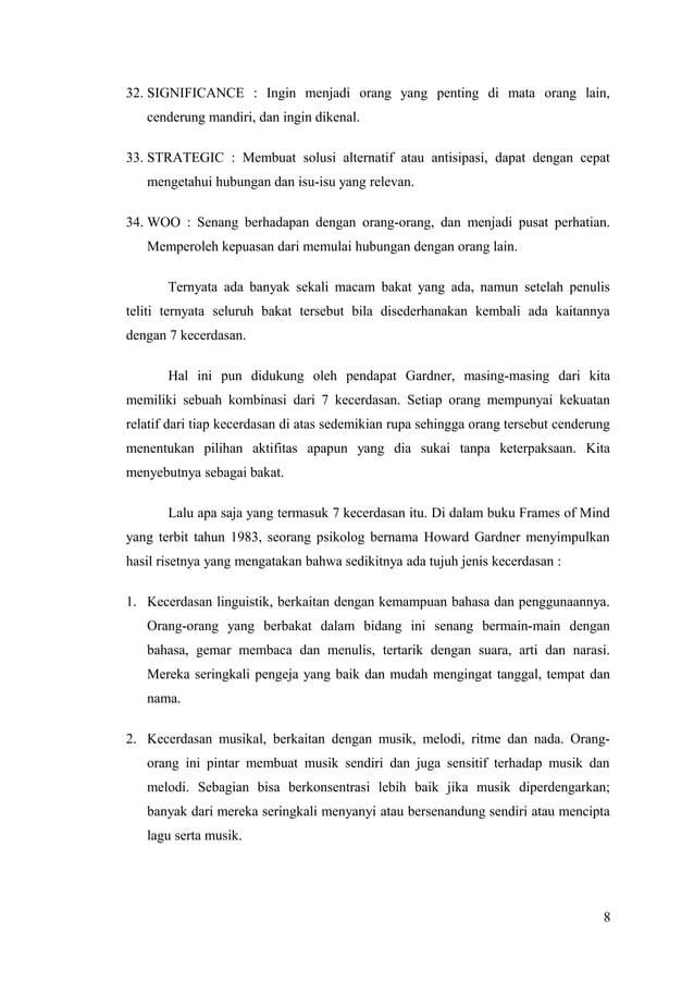 PERKEMBANGAN BAKAT ANAK DAN CARA PENGUKURANNYA | PDF