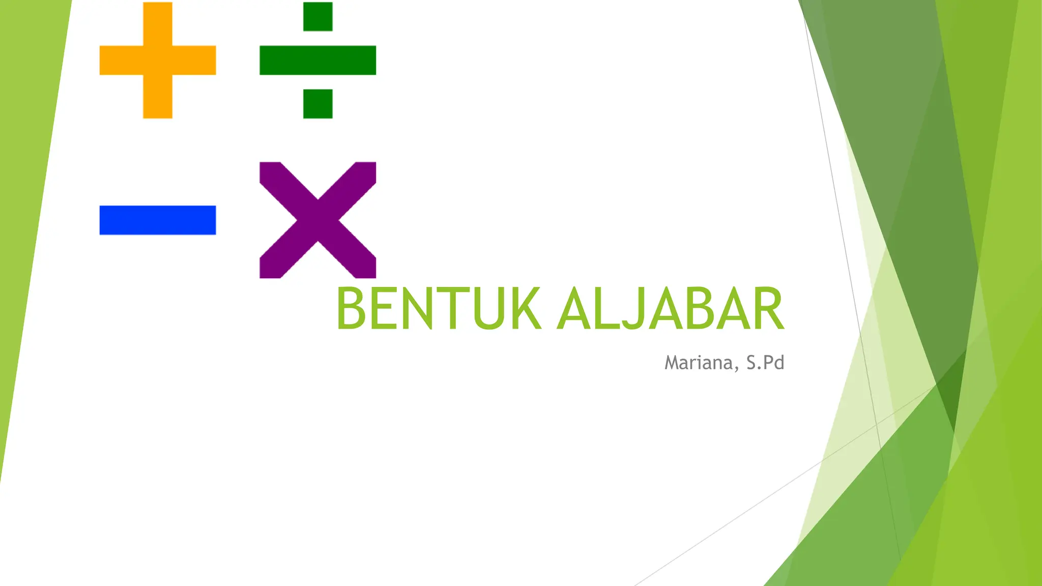 MATERI PPT BENTUK ALJABAR kelas 7 kurikulum merdeka | PDF