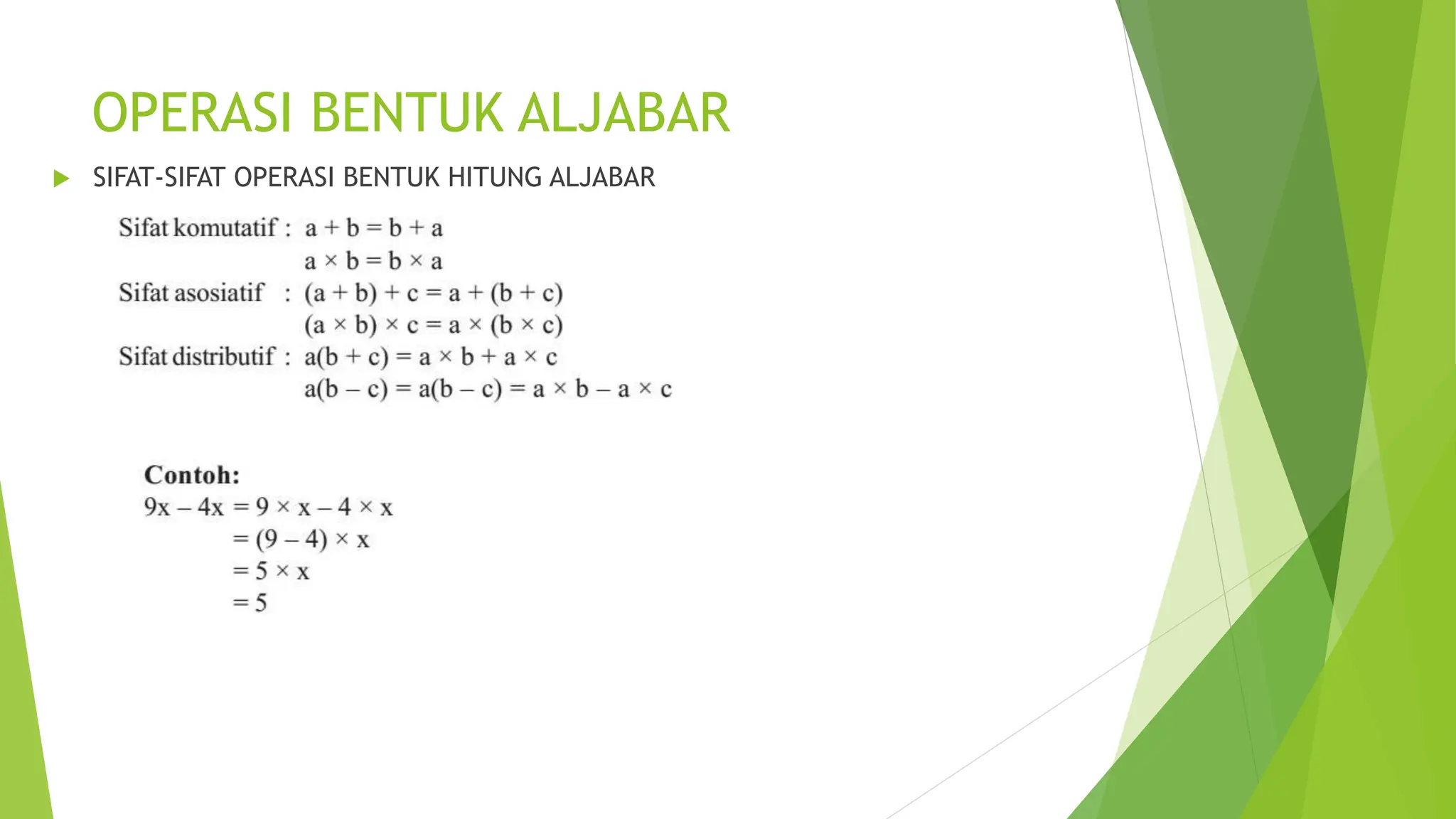 MATERI PPT BENTUK ALJABAR kelas 7 kurikulum merdeka | PDF