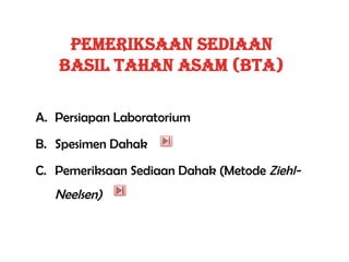 MATERI Presentasi tentang Bakteri Tahan Asam | PPTX