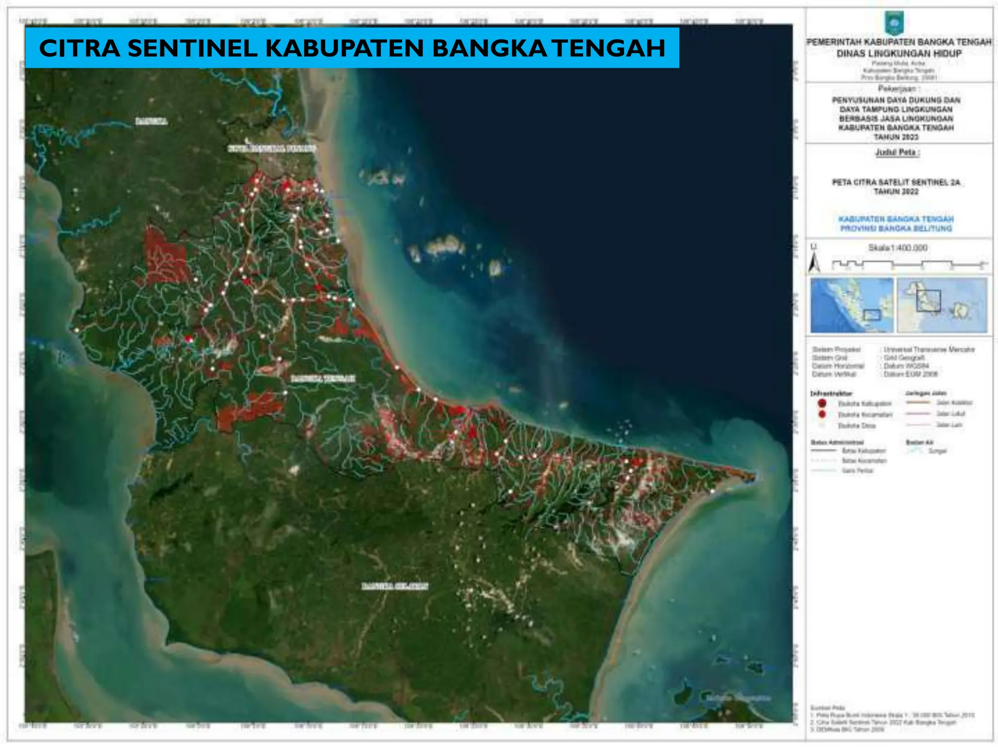 Daya Dukung Daya Tampung Lingkungan Hidup Kabupaten Bangka Tengah Tahun 2023 | PDF