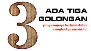 KALAU MEMANG TIDAK MAU, SELALU ADA ALASAN; JIKA KEINGINAN KUAT SELALU ...