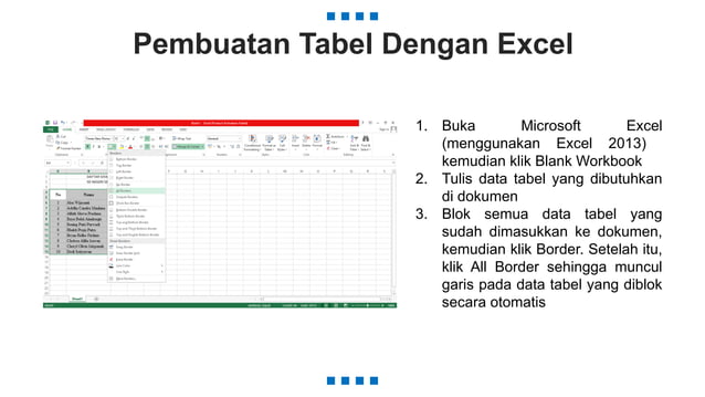 MATERI PRESENTASI MICROSOFT EXCEL KELAS 8 | PPTX