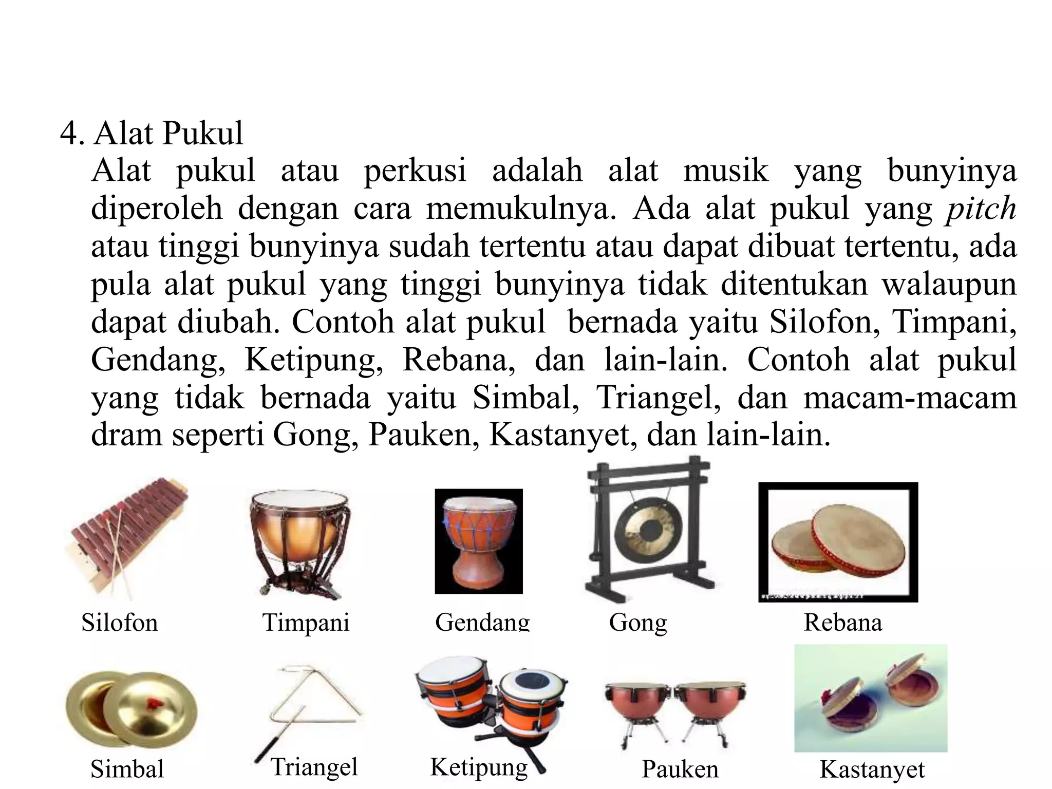 ppt jenis dan contoh alat musik yang ada di dunia | PPTX