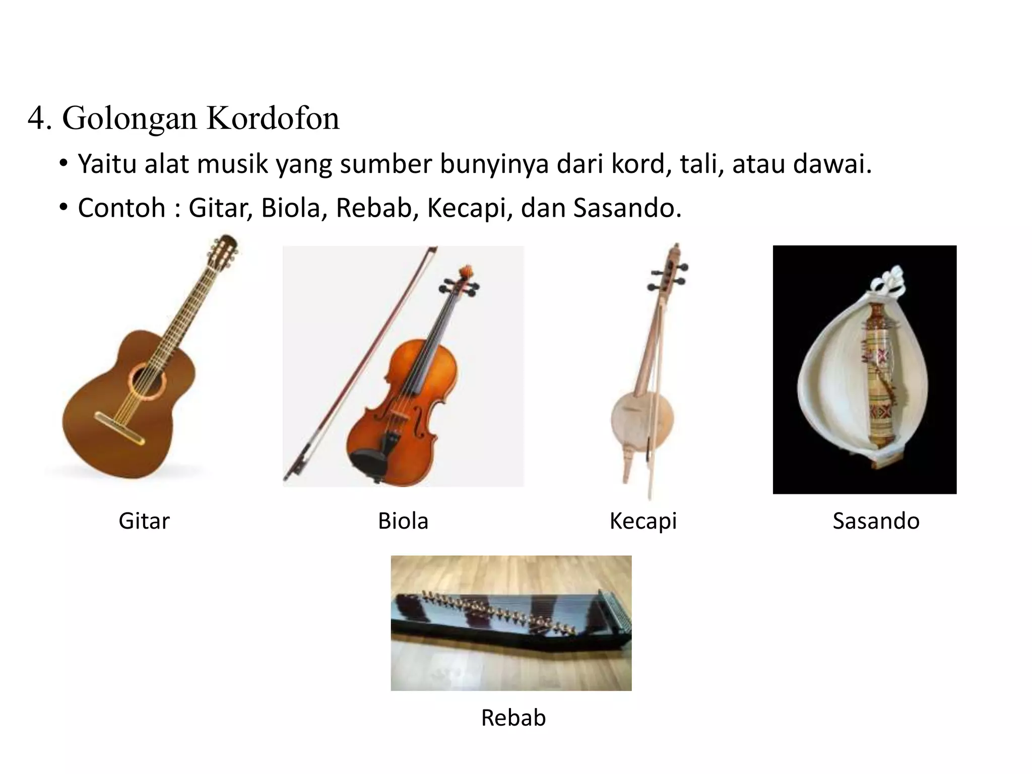 ppt jenis dan contoh alat musik yang ada di dunia | PPTX