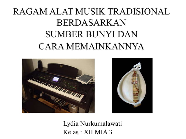 ppt jenis dan contoh alat musik yang ada di dunia | PPTX