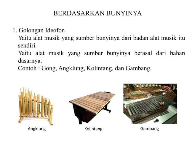 ppt jenis dan contoh alat musik yang ada di dunia | PPTX