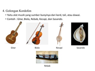 ppt jenis dan contoh alat musik yang ada di dunia | PPTX