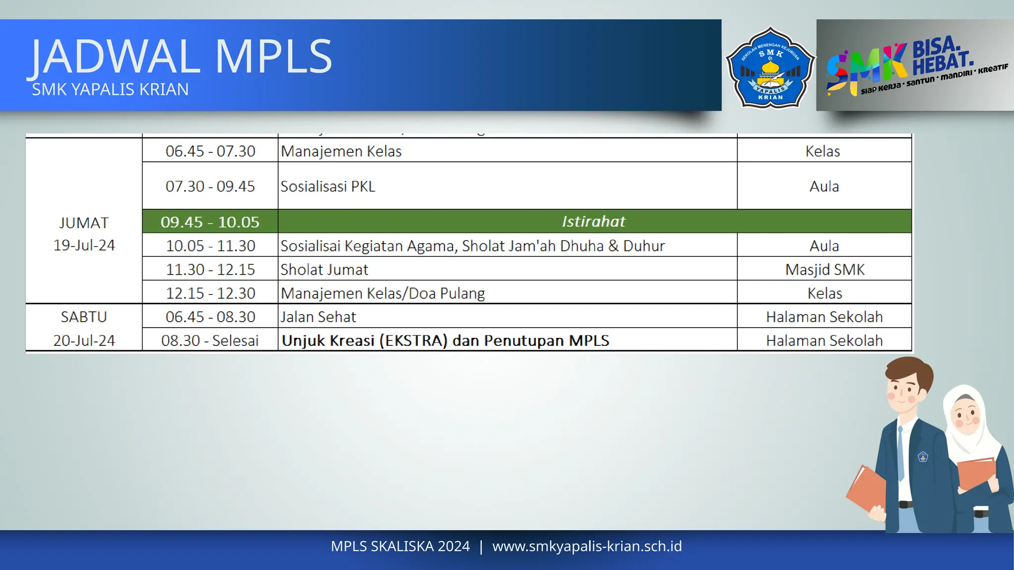 MATERI PRAMPLS 2024 yang diberikan sebelum mulai MPLS | PPTX