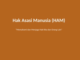 Materi_Pramuka_HAM_Desain Ham Ham Desain PPT | PPTX