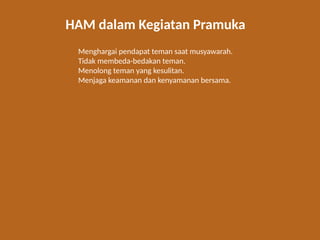 Materi_Pramuka_HAM_Desain Ham Ham Desain PPT | PPTX