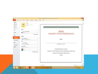 MATERI PRESENTASE MICROSOFT POWER POINT BAGI PEMULA | PPTX