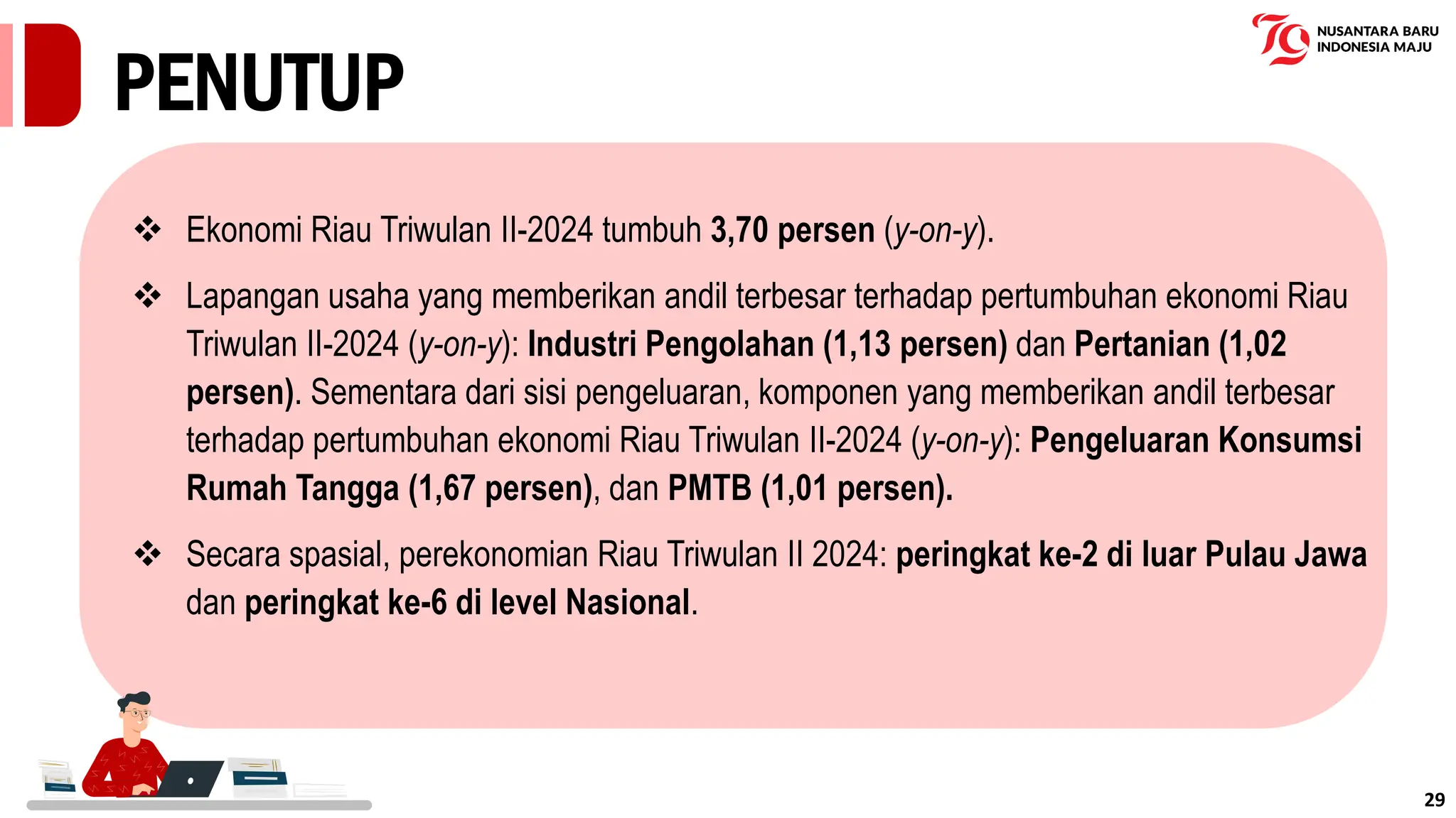 Materi Presentasi Berita Resmi Statistik (BRS) BPS Provinsi Riau ...