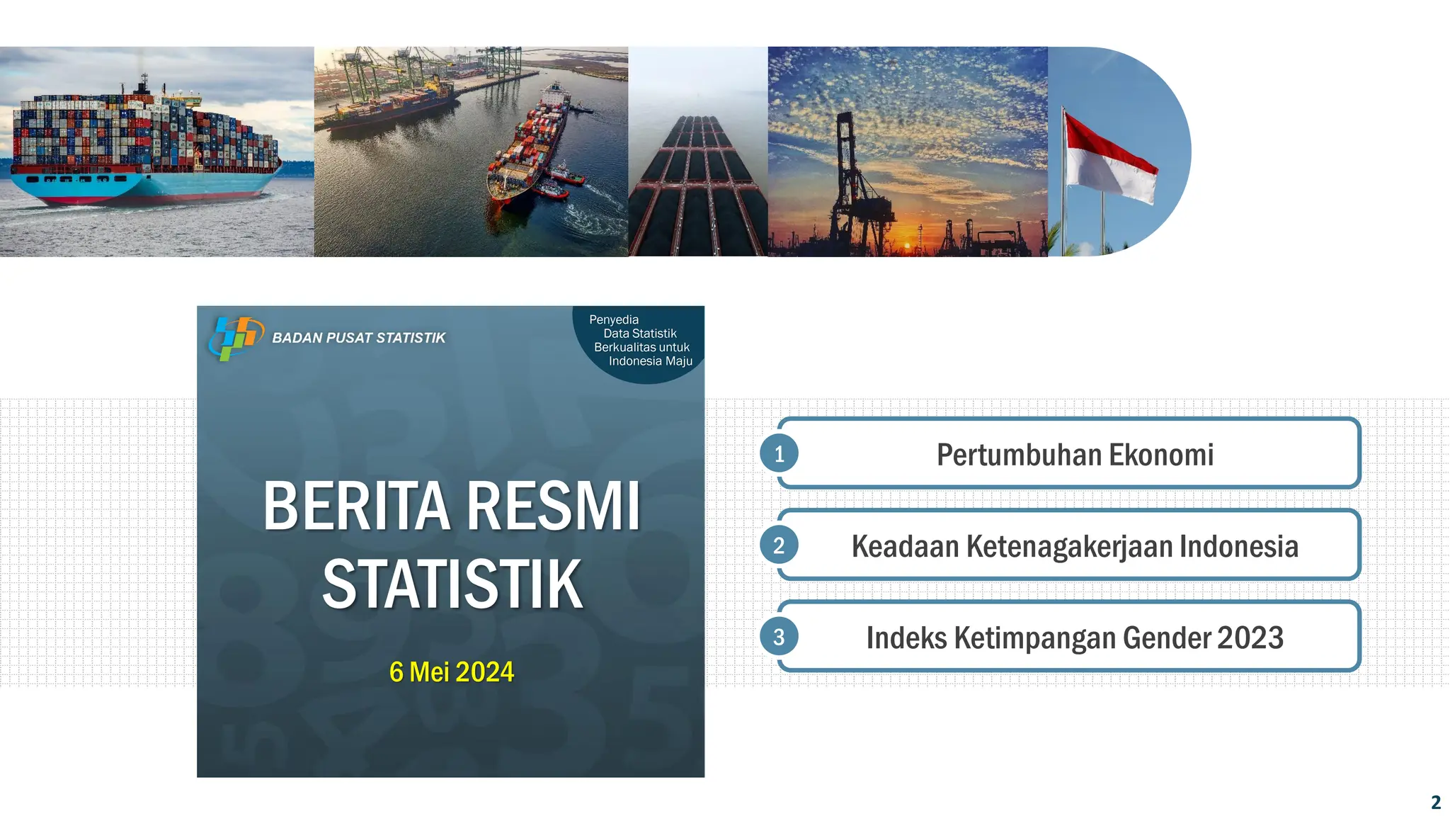 Materi Presentasi Berita Resmi Statistik (BRS) BPS Pusat tanggal 6 Mei ...