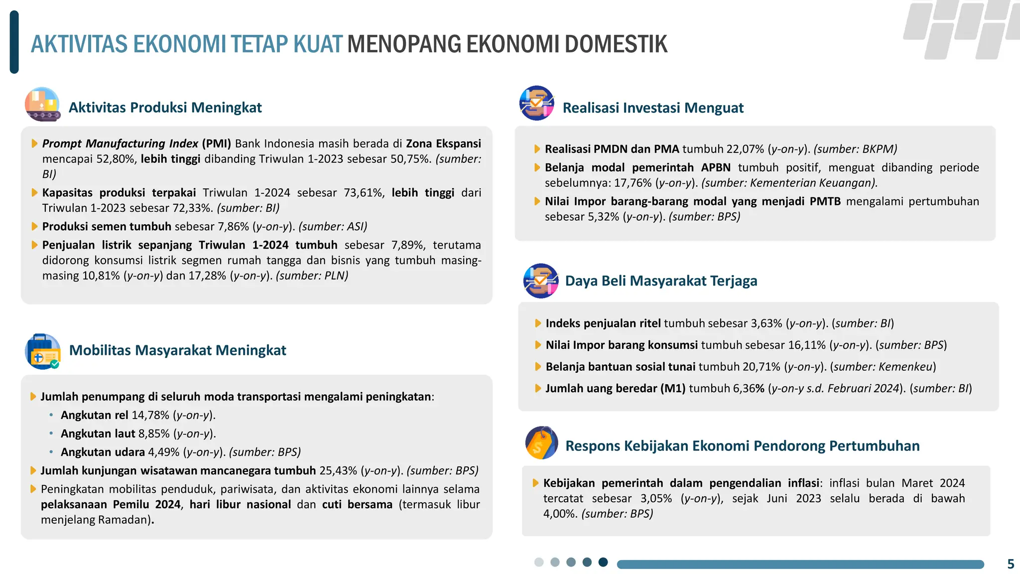 Materi Presentasi Berita Resmi Statistik (BRS) BPS Pusat tanggal 6 Mei ...