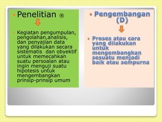 metode penelitian R & D | PPTX