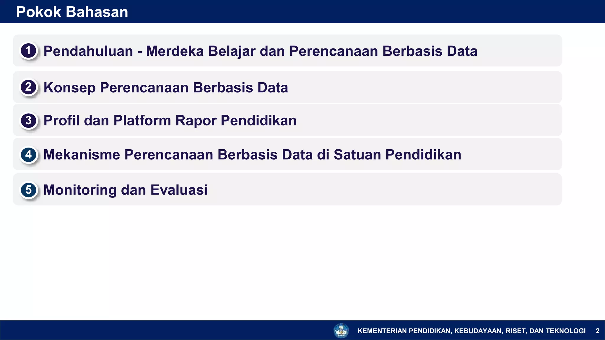 Materi Presentasi Perencanaan Berbasis Data Satuan Pendidikan.pptx