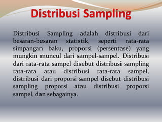 DISTRIBUSI SAMPLING | PPTX