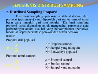 DISTRIBUSI SAMPLING | PPTX