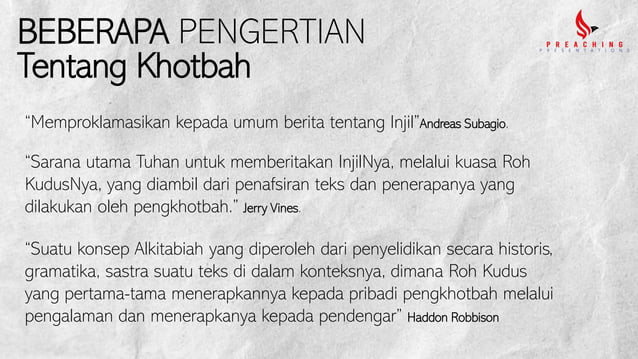 Struktur Khotbah - To create an effective sermon, a clear structure and ...
