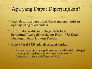 Materi Prof Hikmahanto Juwana Kontrak Dasar.ppt