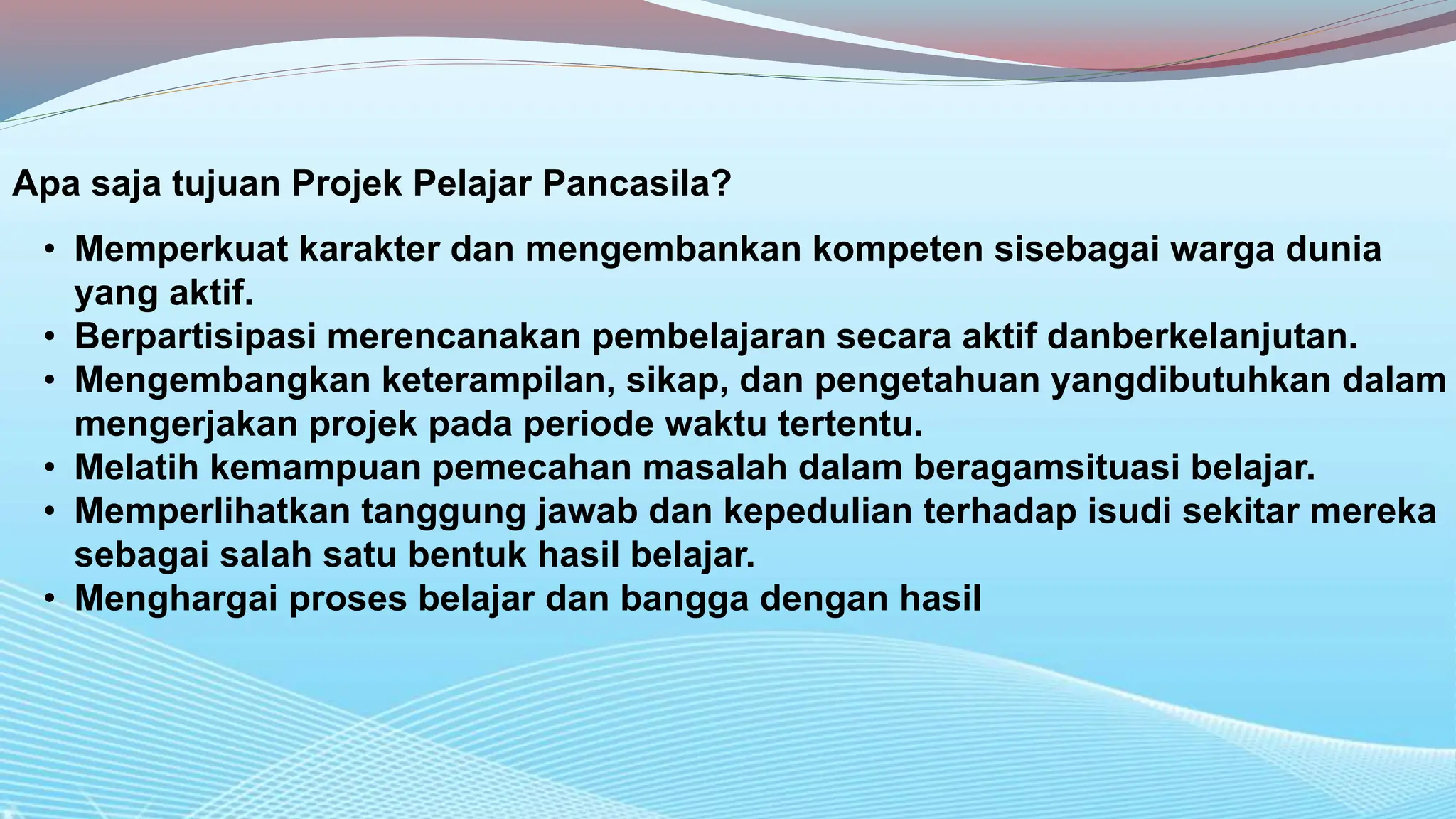 materi profile pelajar pancasila dalam kegiatan p5 | PPTX