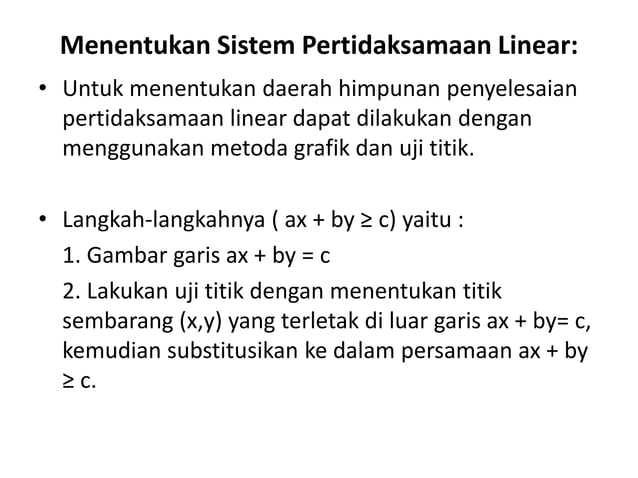 Materi Program Linear Pdf