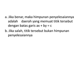 Materi program linear | PDF