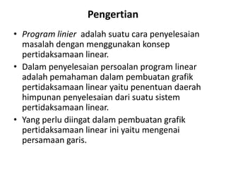 Materi program linear | PDF