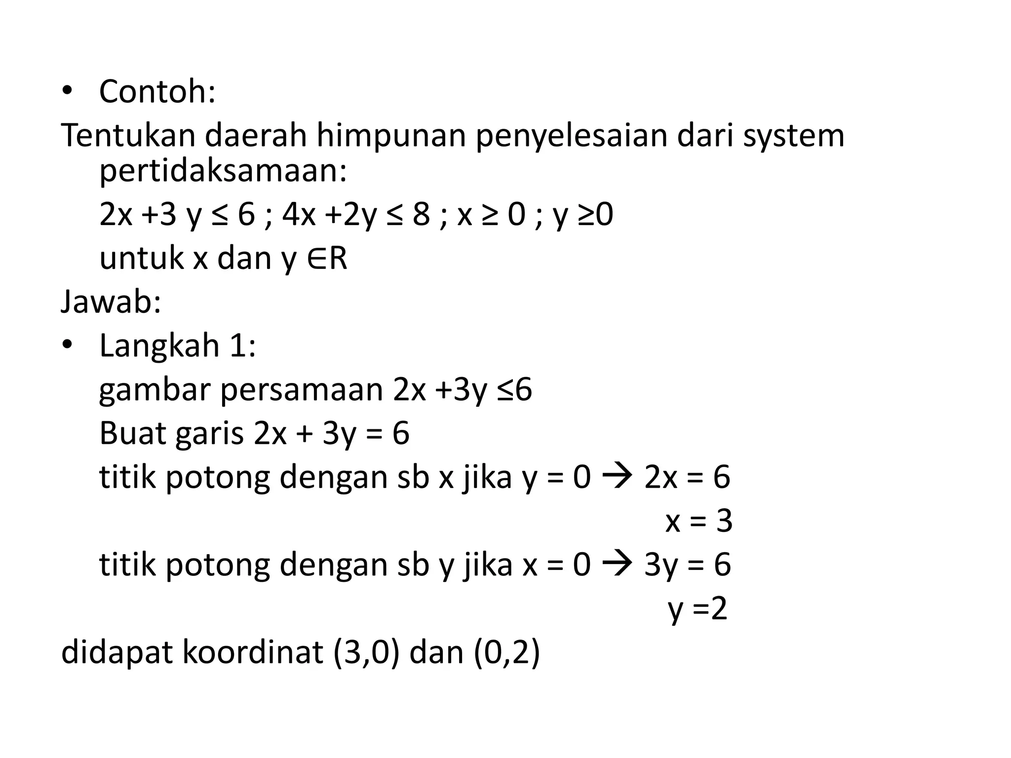Materi program linear sederhana | PDF