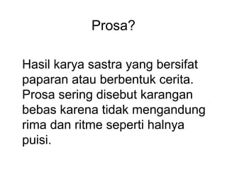 Materi prosa | PPT