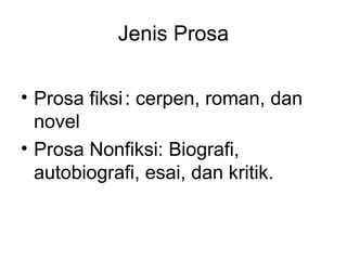 Materi prosa | PPT