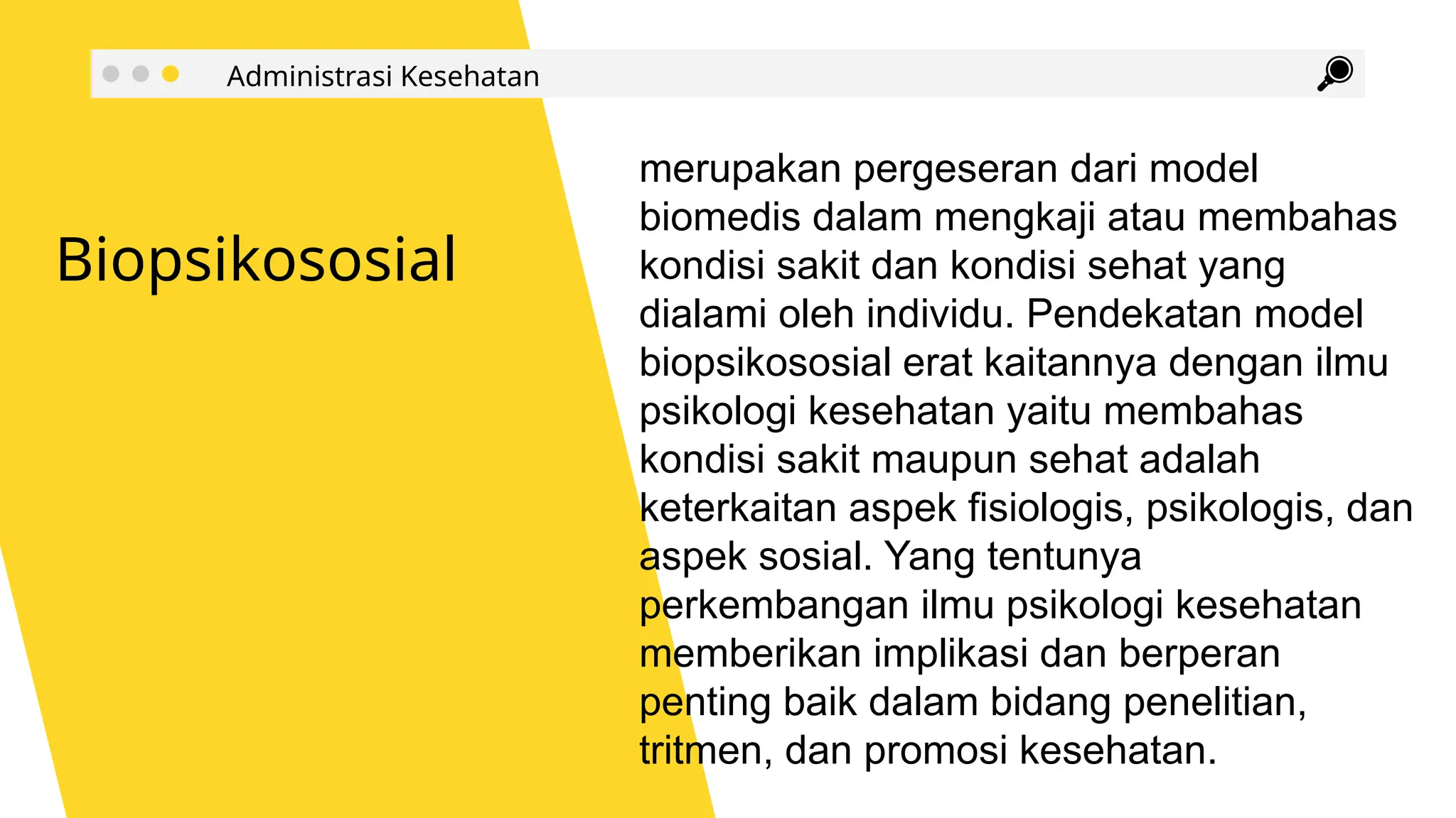 Pengantar Psikologi Kesehatan Materi 1 & 2 | PPT