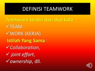 Materi psikom #10 Teamwork | PPTX