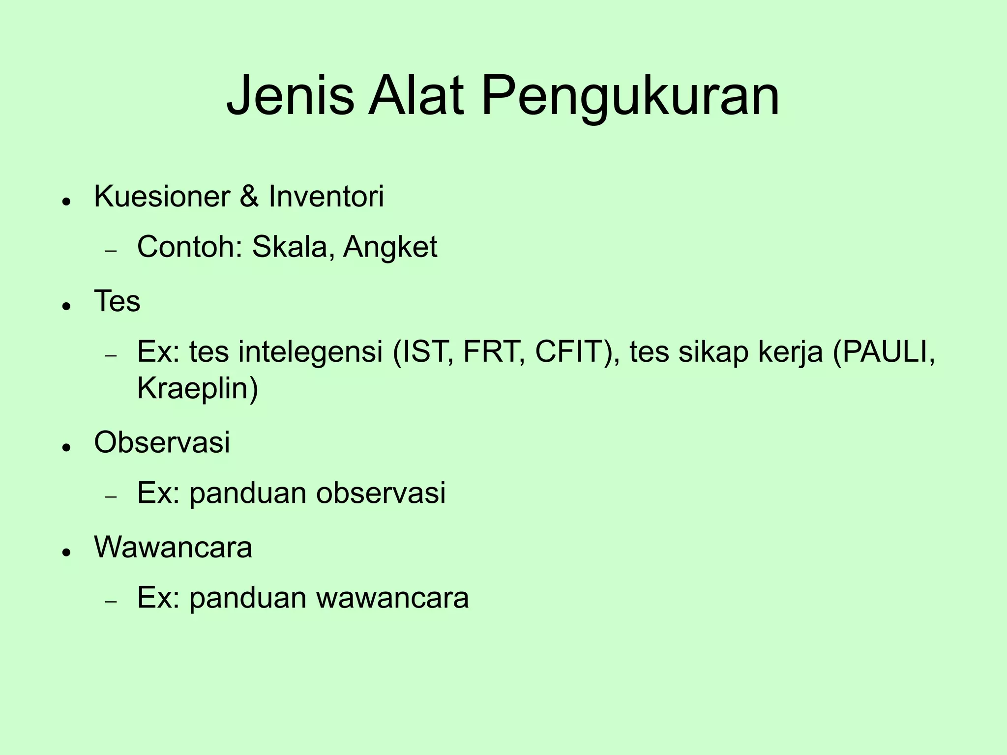 Materi psikometri ss | PPTX