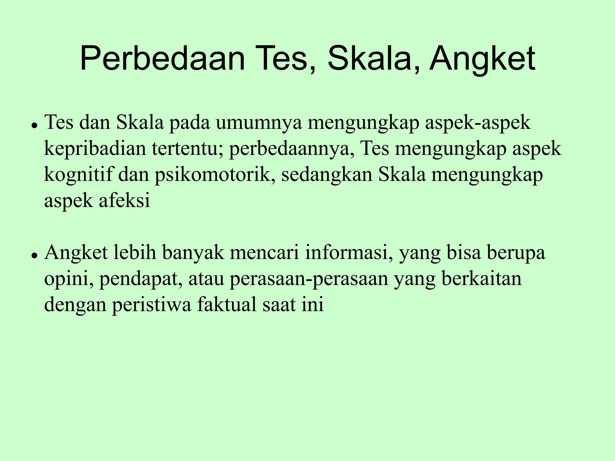 Materi psikometri ss | PPTX