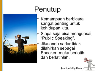 Materi public speaking | PPT