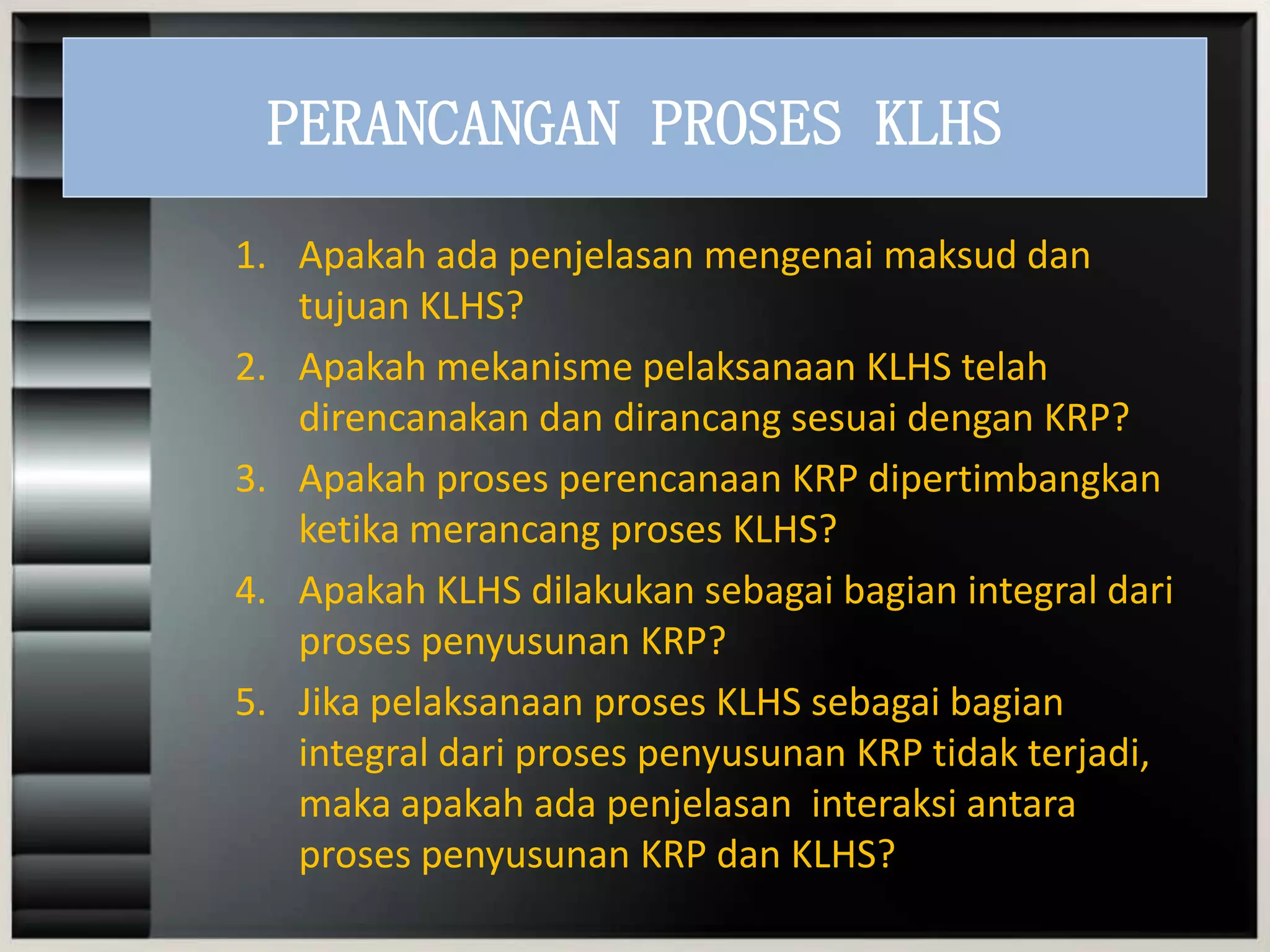 Materi QA KLHS Jogja | PPTX