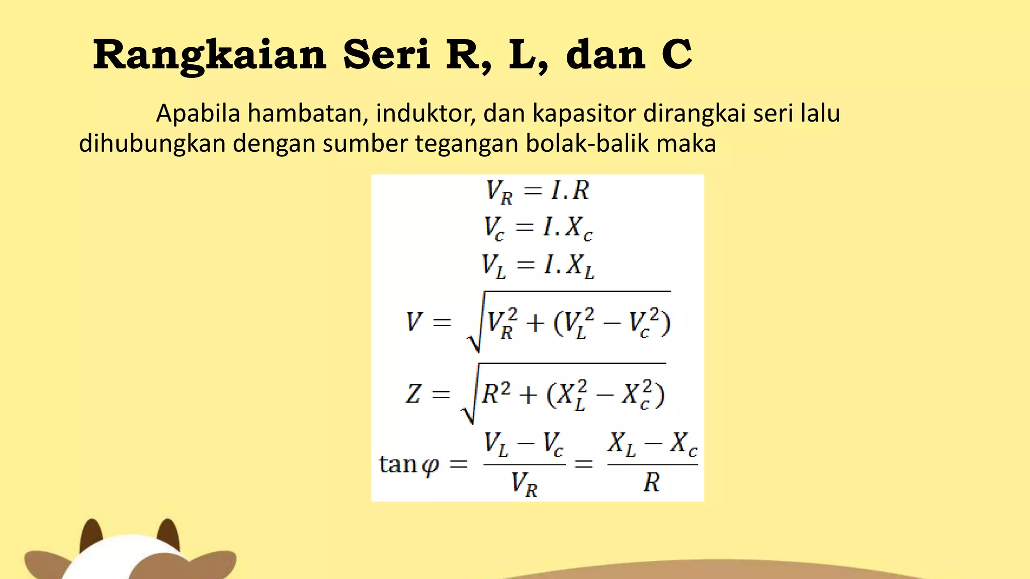 Materi Rangkaian Arus Bolak - Balik (AC) lengkap (kelas 12 SMA) | PPTX